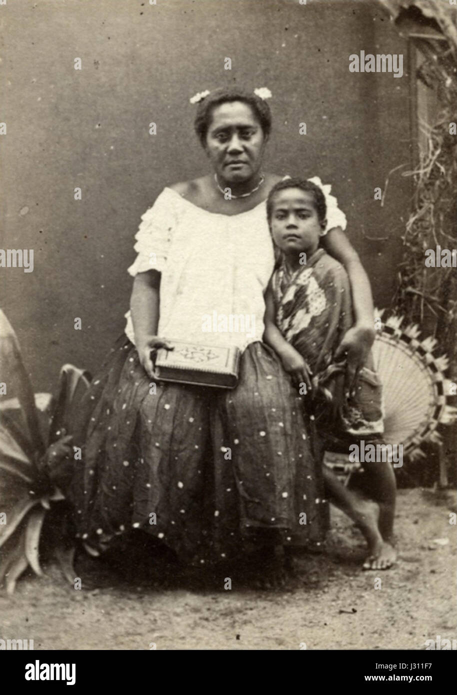 Adi Arieta Kuila and her boy Timoce, photograph by Dufty Stock Photo ...
