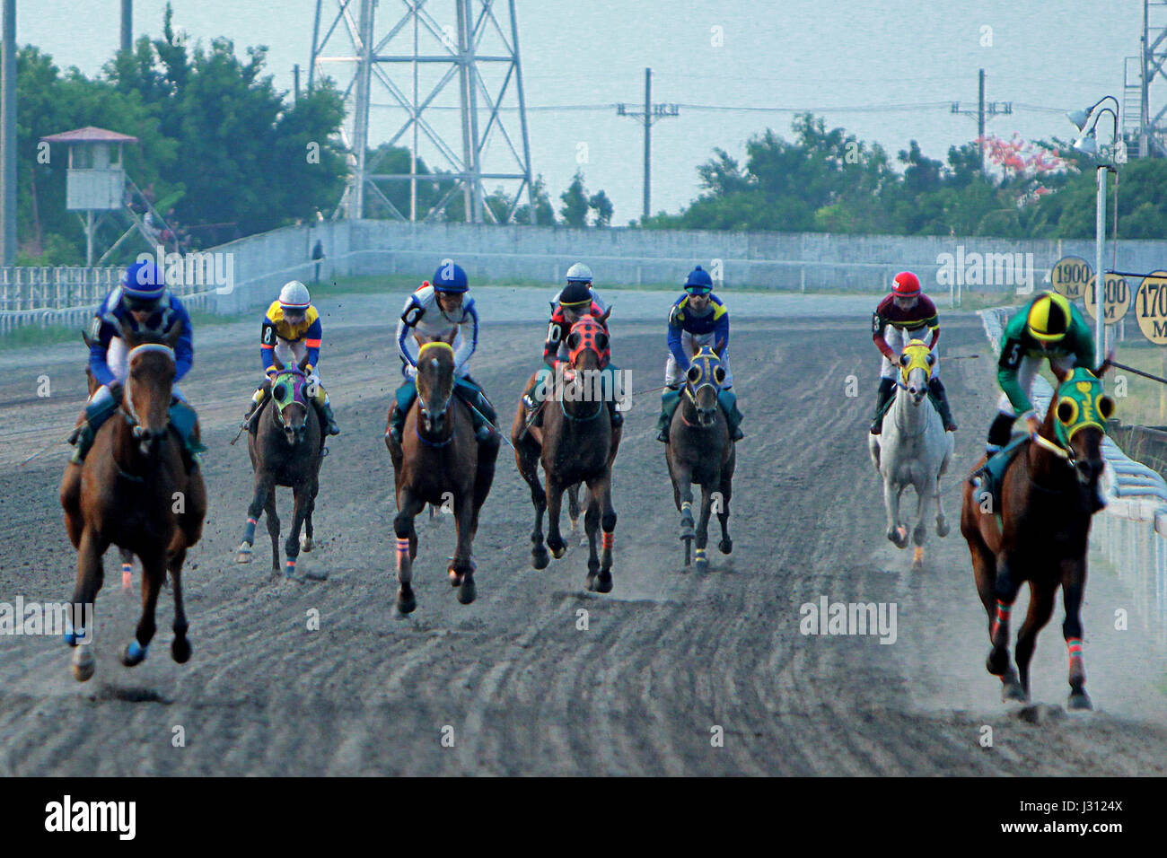 Horse racing for the “5th NPC-PHILRACOM” benefit race inside the Santa ...