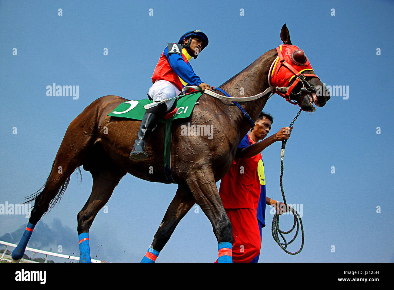 Horse racing for the “5th NPC-PHILRACOM” benefit race inside the Santa ...