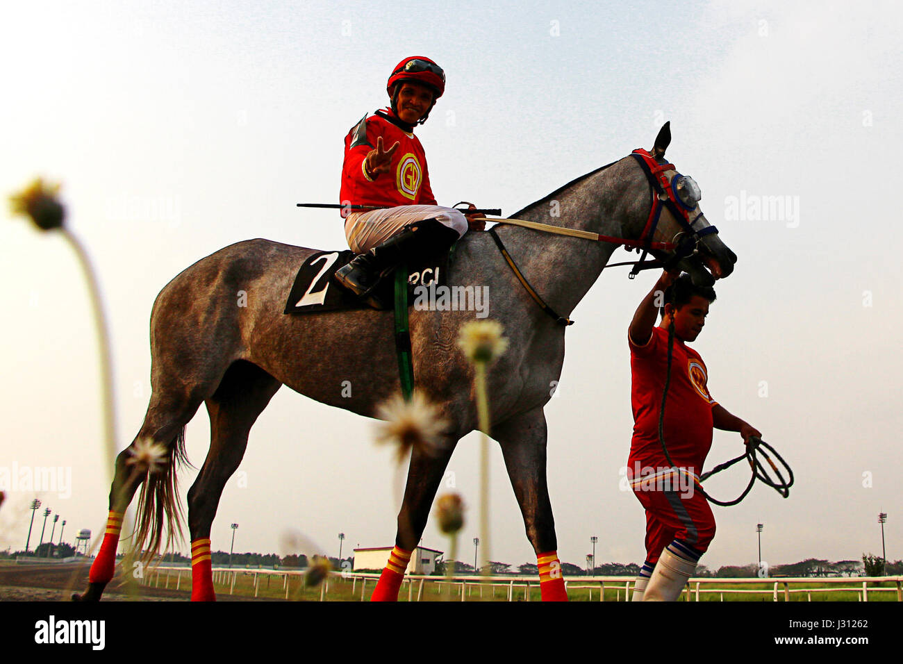 Horse racing for the “5th NPC-PHILRACOM” benefit race inside the Santa ...
