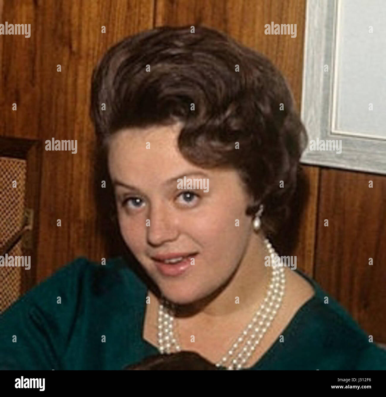 Photograph of Princess Muna of Jordan with her sons in 1964. The image ...