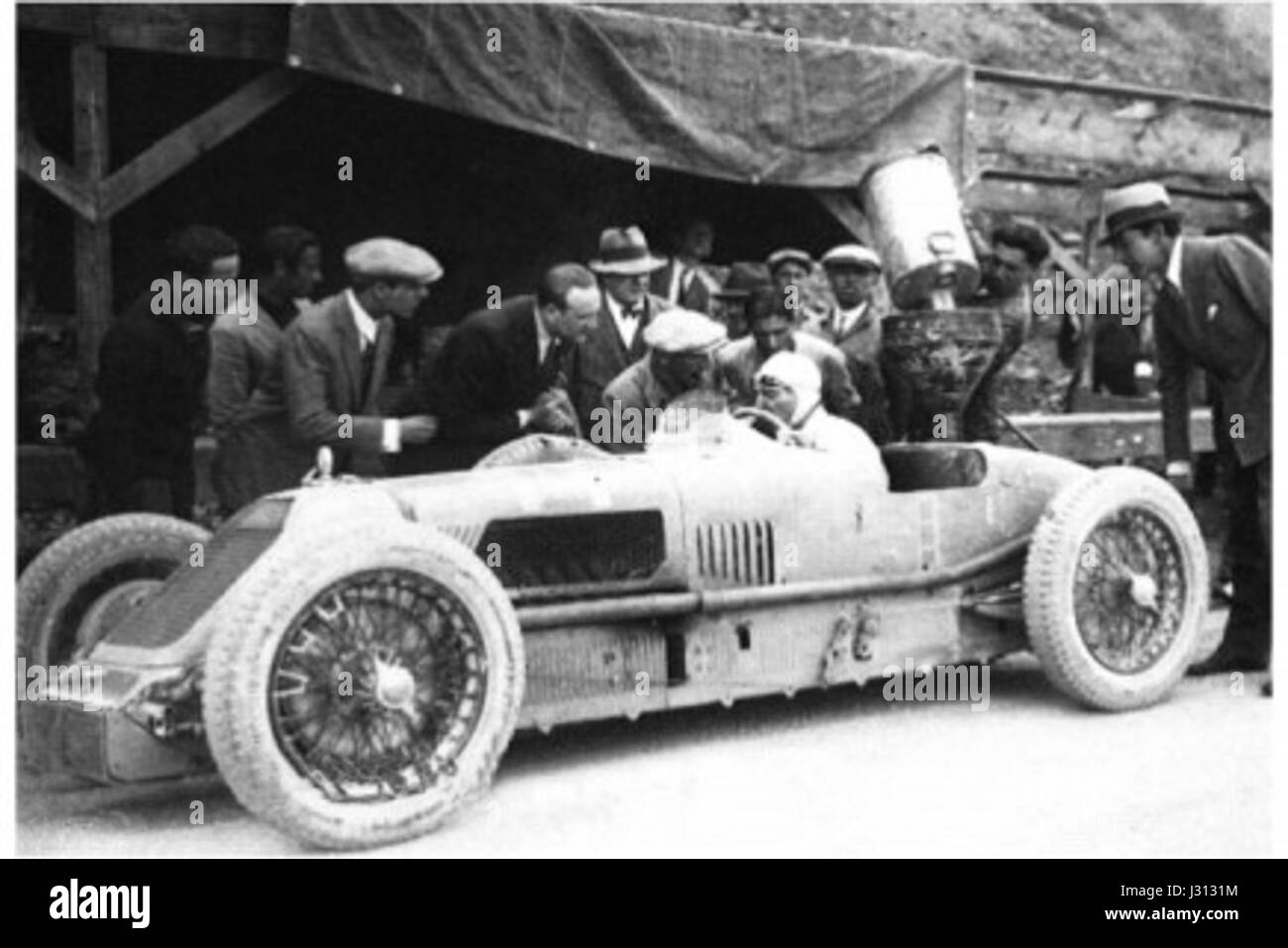 Emilio Materassi on Talbot Darracq 700 Stock Photo - Alamy