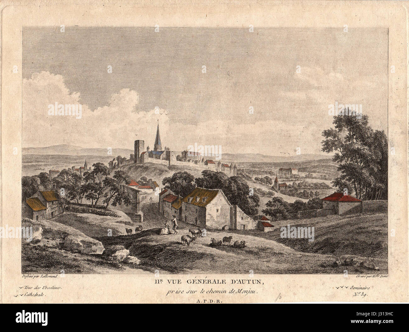 Autun map hi-res stock photography and images - Alamy