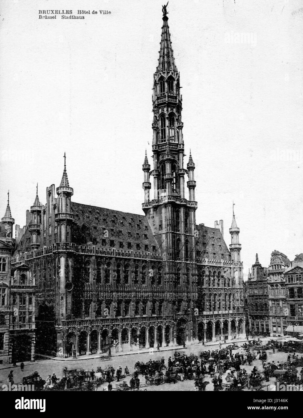 The Hotel de Ville in Brussels is a prime example of Gothic ...