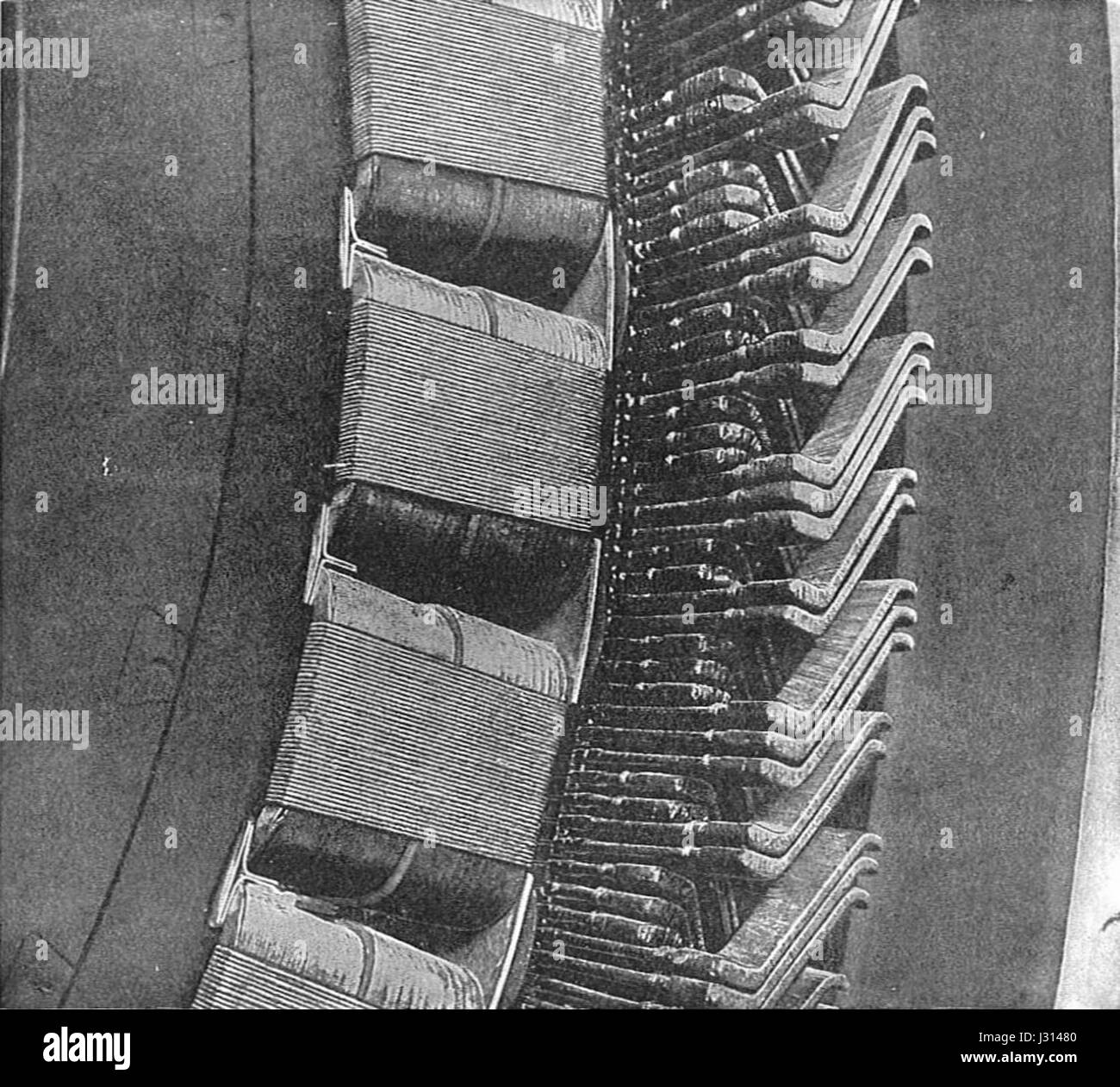 This reference describes the alternator armature winding process as ...