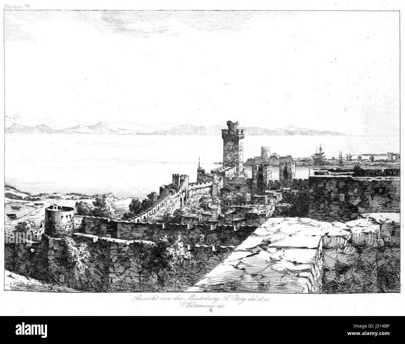 'Berg Rhodus 33 - Aussicht von der Meisterburg' is an image showing the ...
