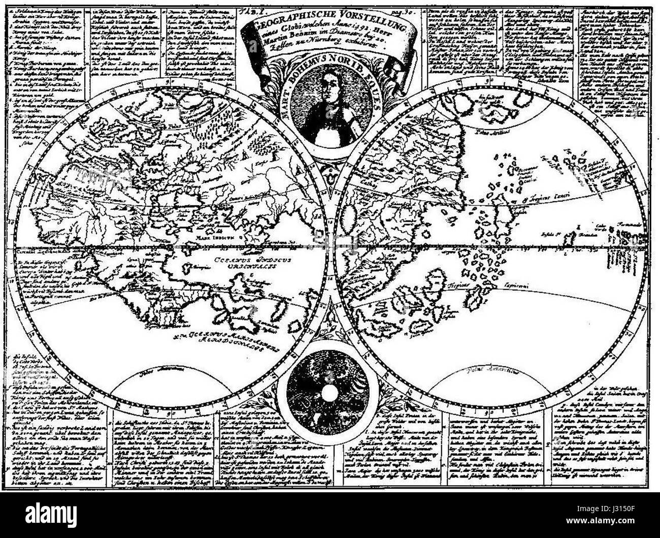 Behaim map Black and White Stock Photos & Images - Alamy