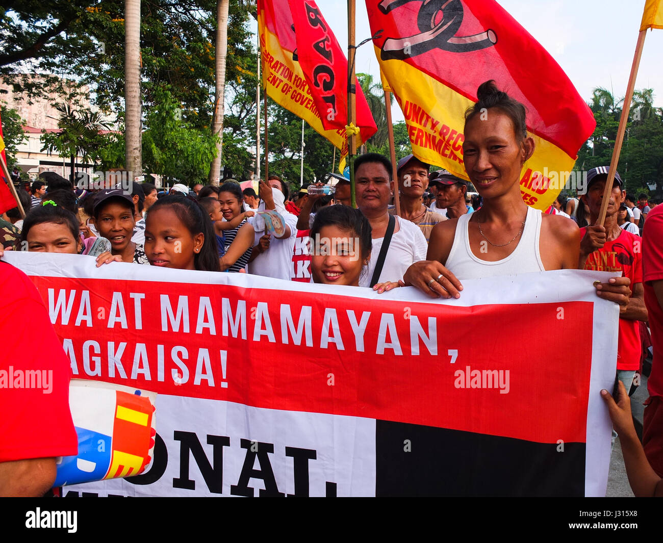 Labor day in the Philippines, marked with protest march by different ...