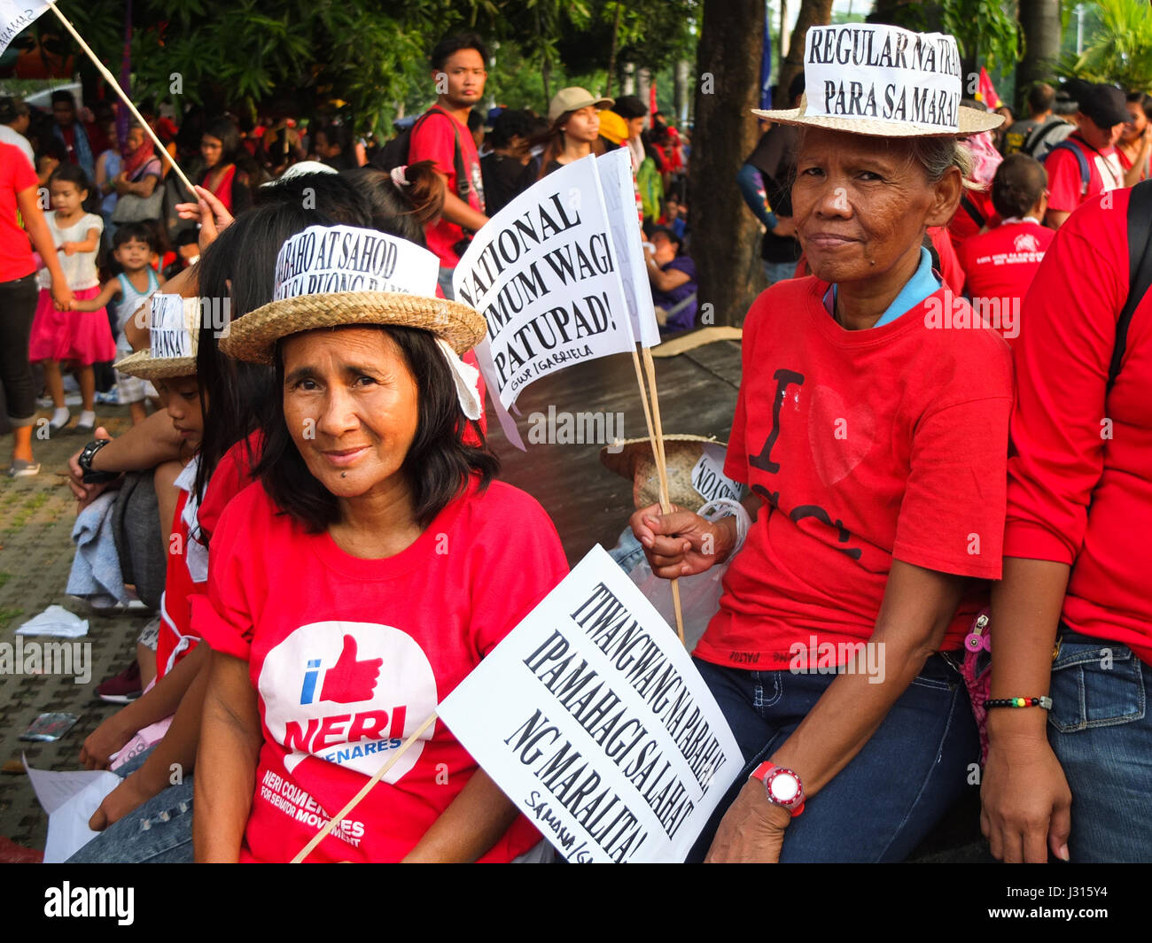 Labor day in the Philippines, marked with protest march by different ...