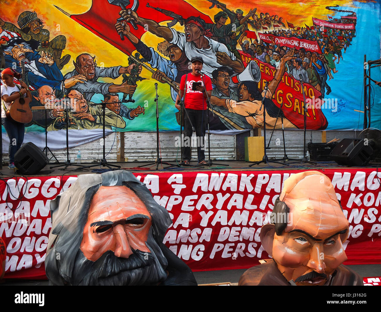 Labor day in the Philippines, marked with protest march by different ...