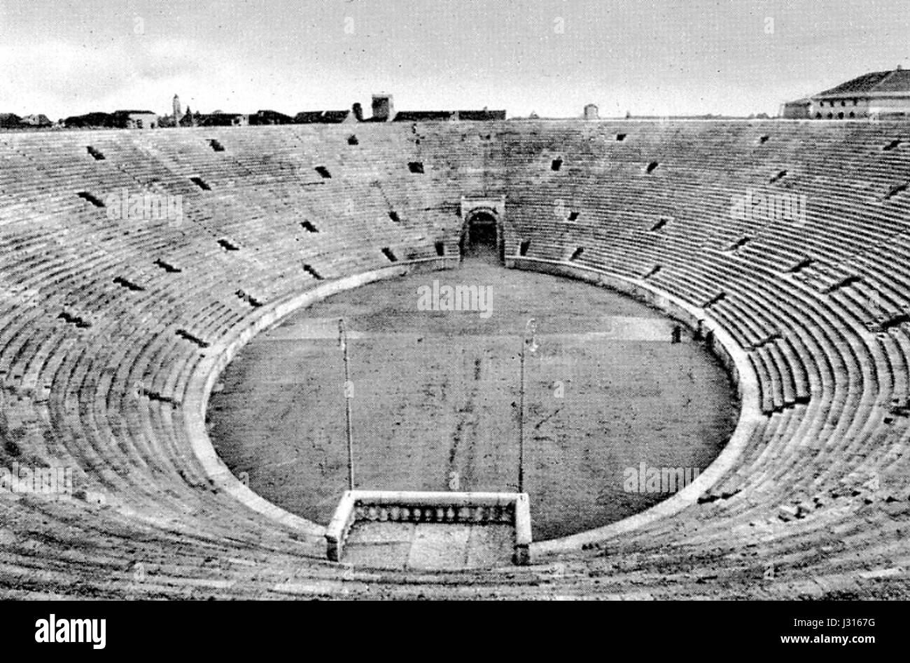 The interior of the Arena di Verona, an ancient Roman amphitheater in ...