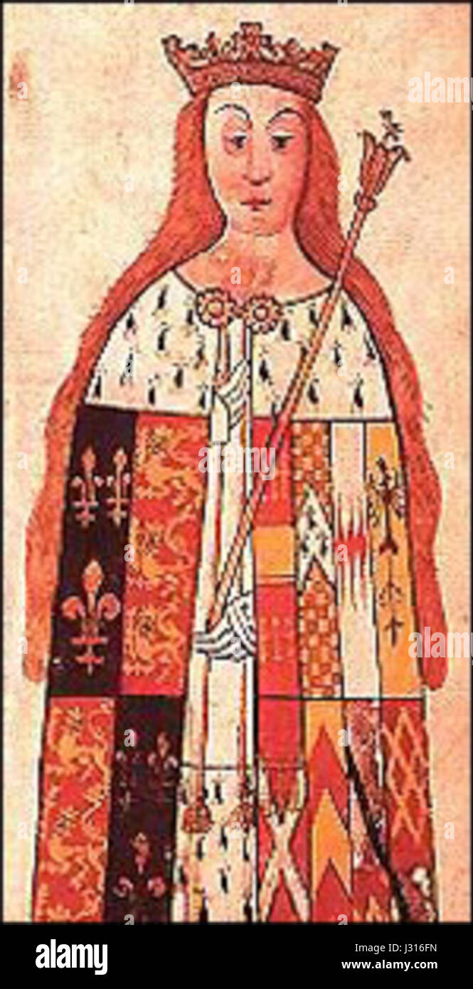 The portrait of Anne Neville, Queen of England, depicts a significant ...