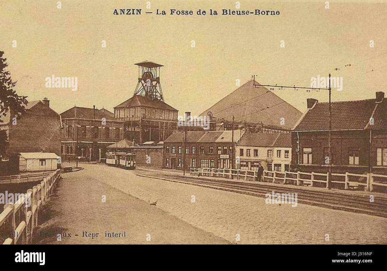 Anzin's Fosse Bleuse Borne is a mining site in northern France, part of ...