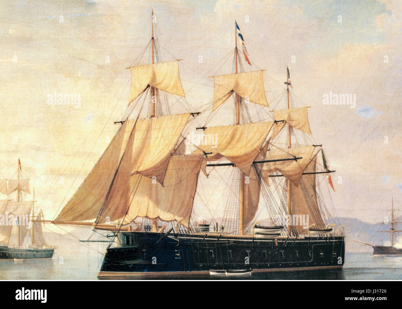 The Pirofregata Principe Amedeo was an Italian steam frigate launched ...