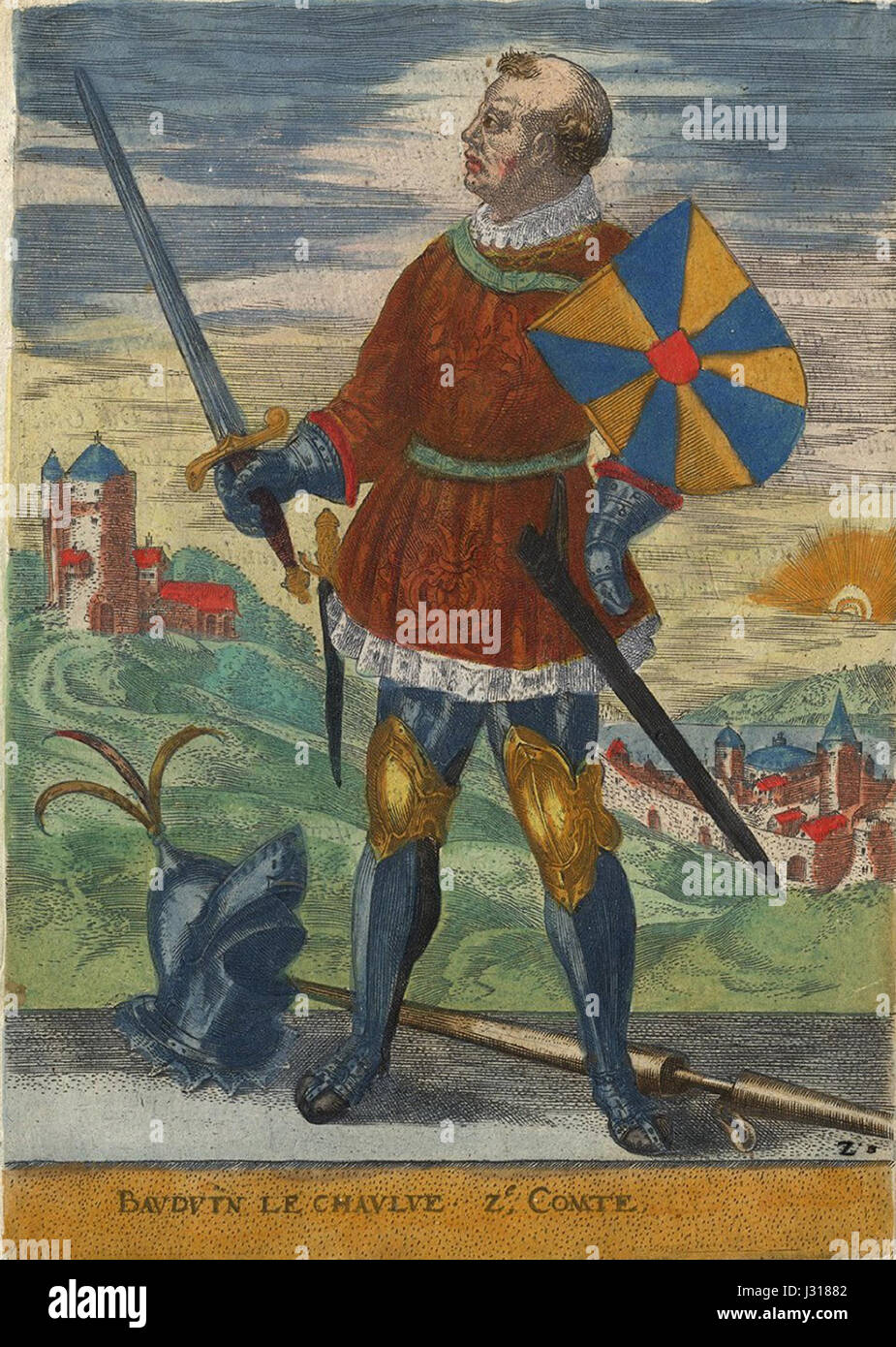 Baldwin II the Bald was a ruler in the 9th century, known for his reign ...