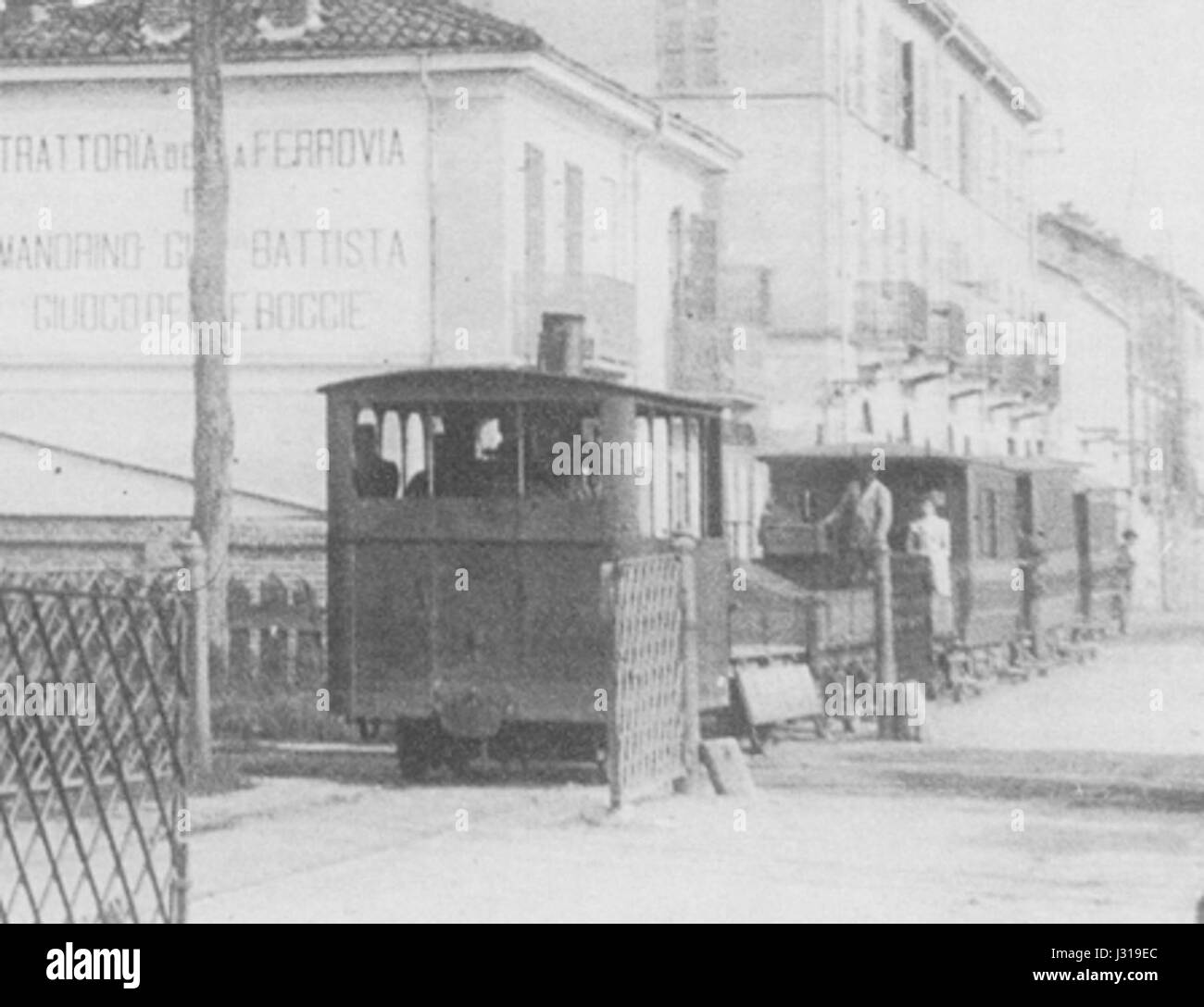 Train level crossing railway Black and White Stock Photos & Images - Alamy