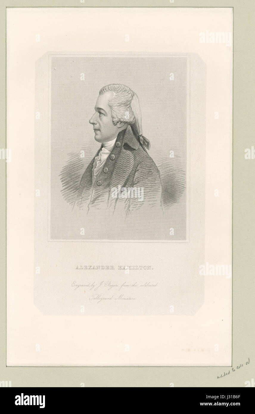 Portrait of alexander hamilton hi-res stock photography and images - Alamy