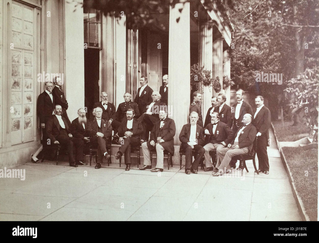 Aztec Club anniversary dinner, 1873 Stock Photo - Alamy