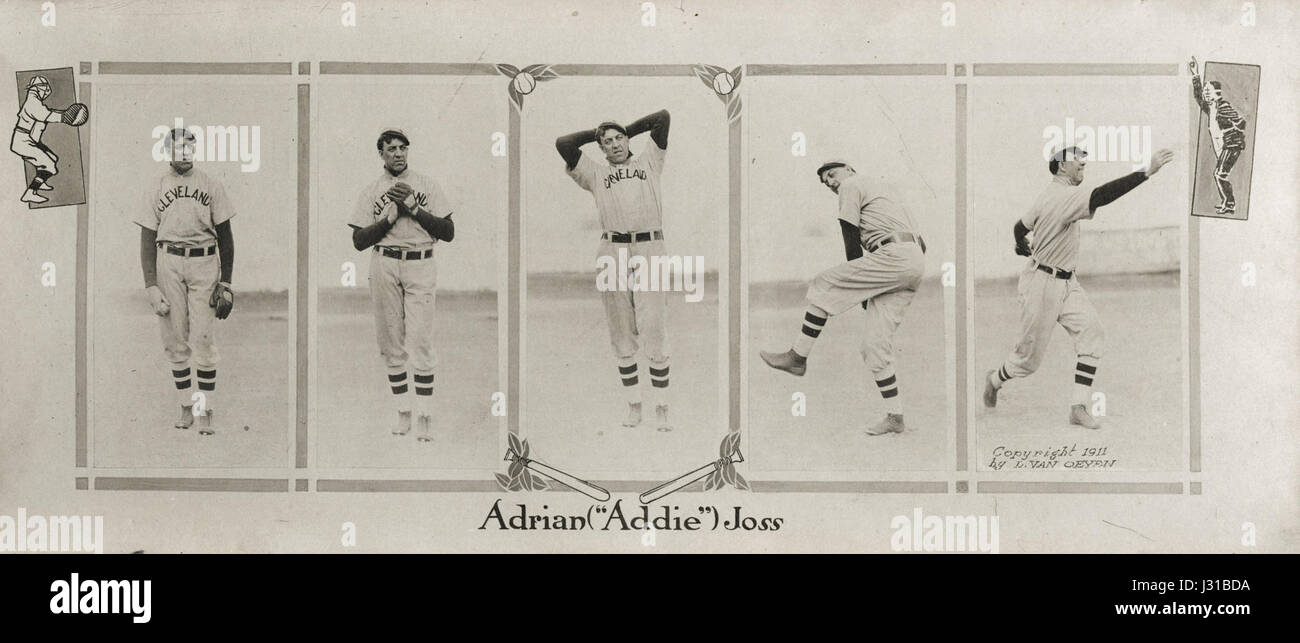 Addie Joss five frames, 1911 Stock Photo - Alamy