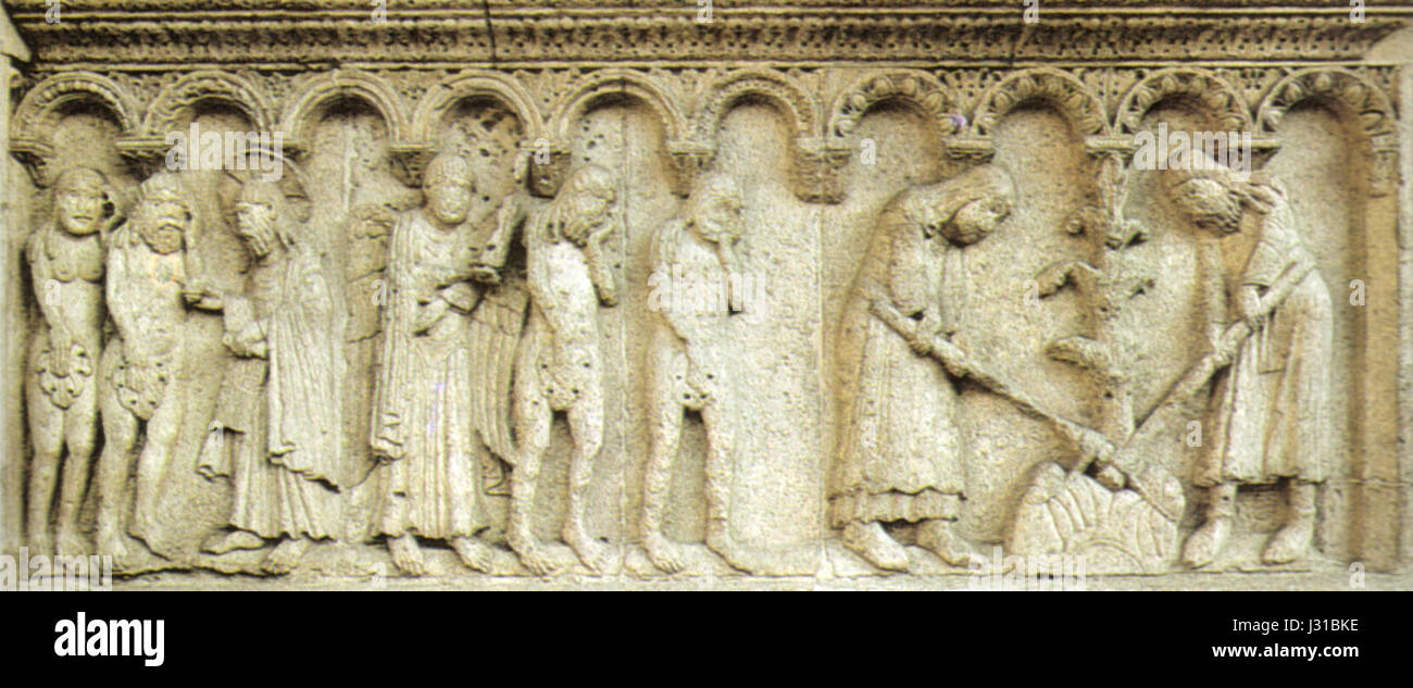 Wiligelmo, pannello 2 Stock Photo - Alamy