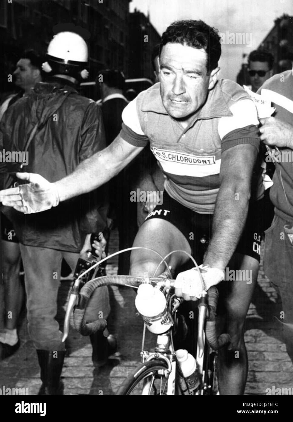 Italian racing cyclist Black and White Stock Photos & Images - Alamy