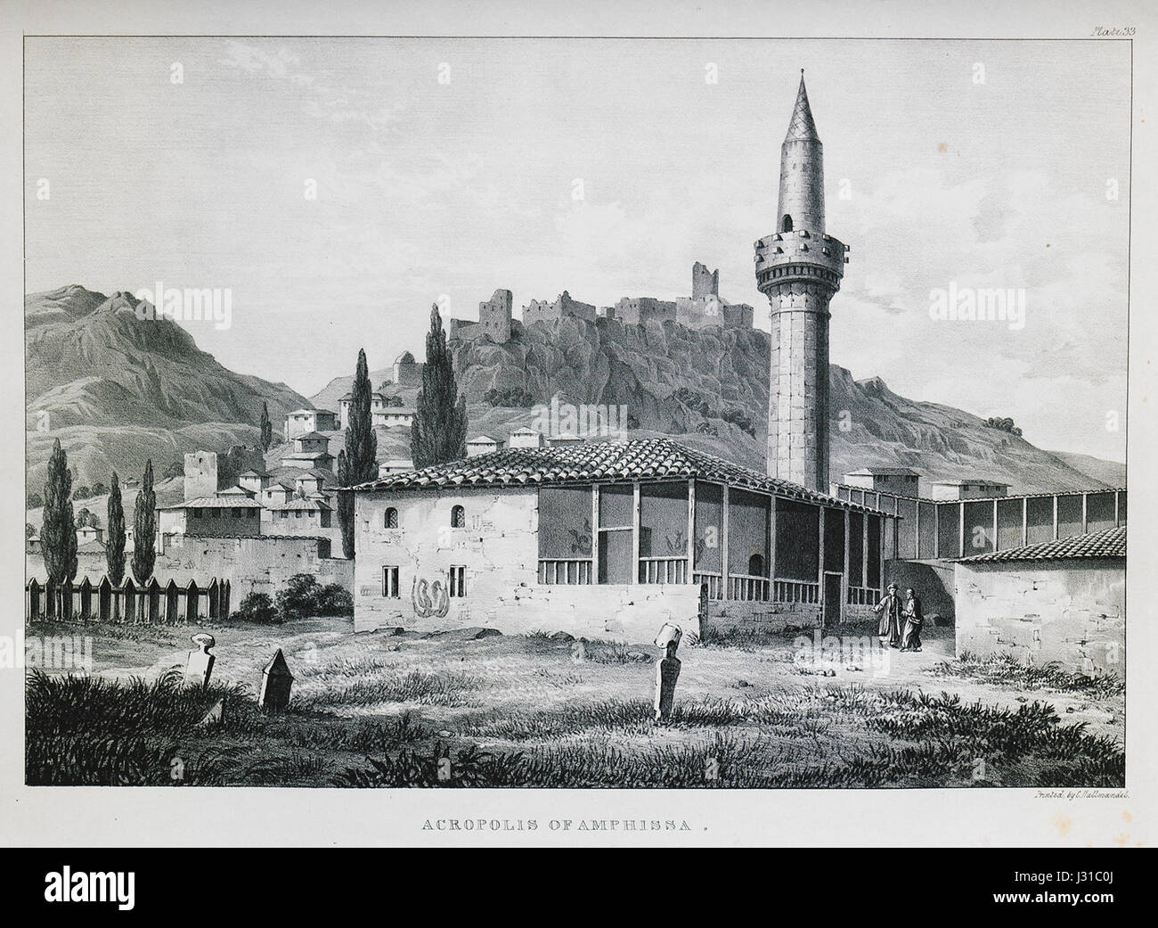 Edward Dodwellâ€™s 1834 depiction of the Acropolis of Amphissa captures ...