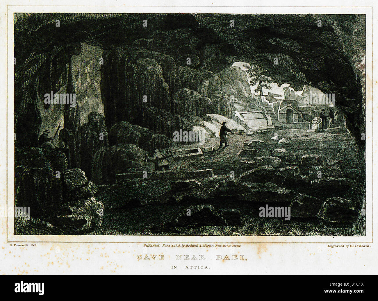 In 1819, Edward Dodwell documented a cave near Bari in Attica, Greece ...