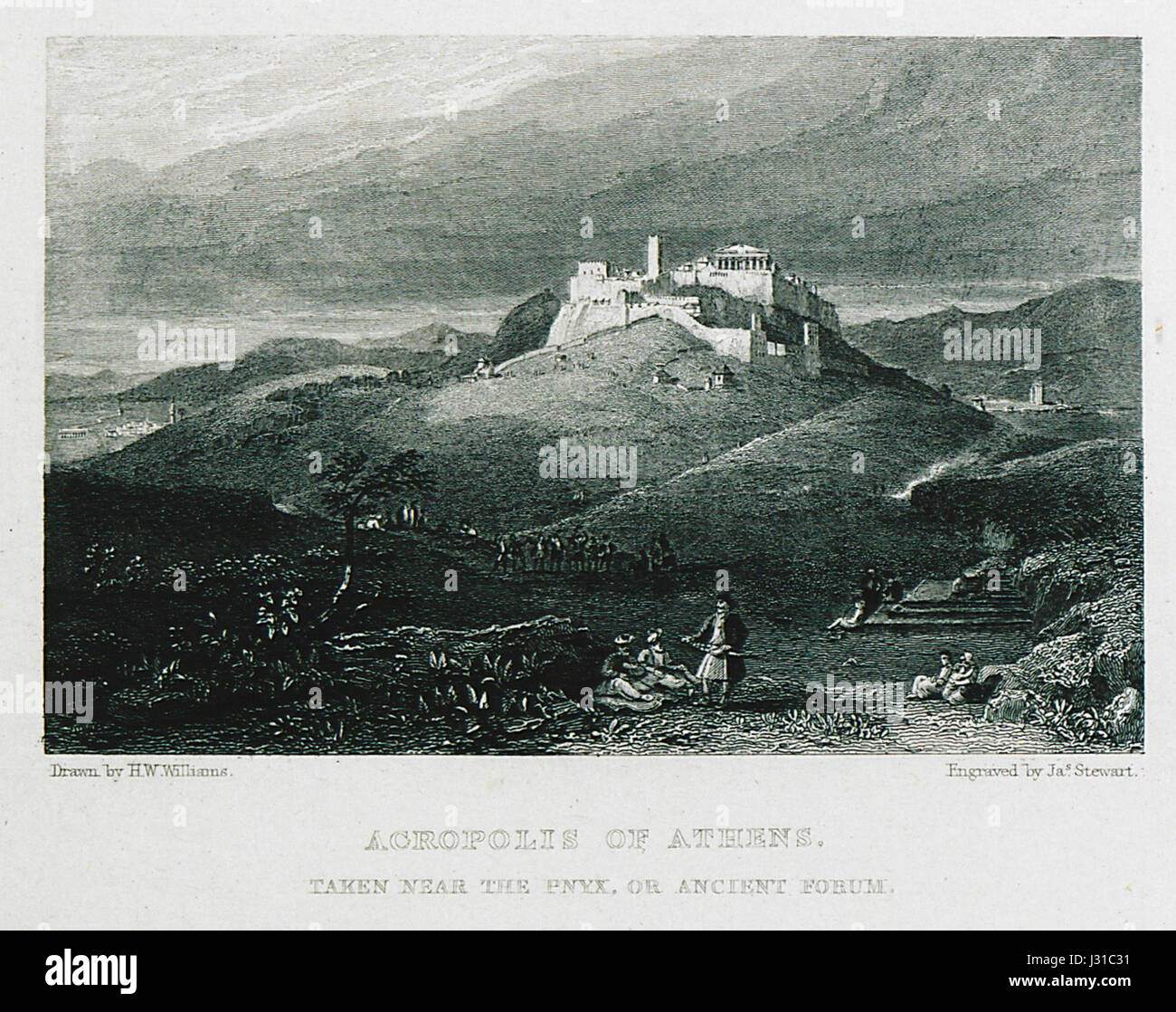 Old map acropolis athens hi-res stock photography and images - Alamy