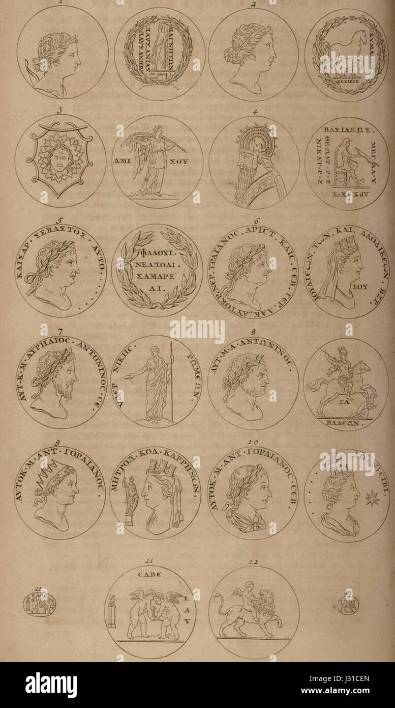 Ancient coins sold at the market of Aleppo - Bruyn Cornelis De - 1714 ...