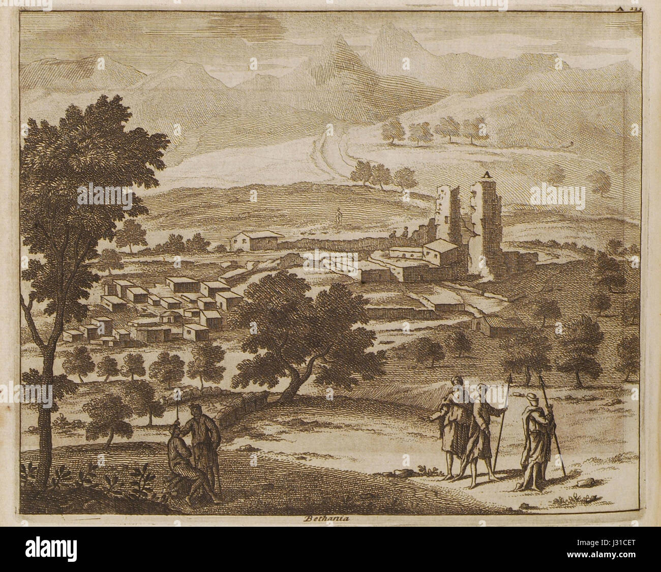 The work titled 'Bethania' by Cornelis De Bruyn, dating back to 1714 ...