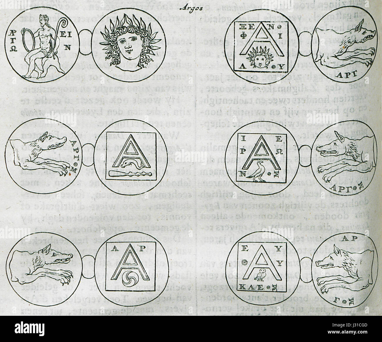 Argos - Dapper Olfert - 1688 Stock Photo - Alamy