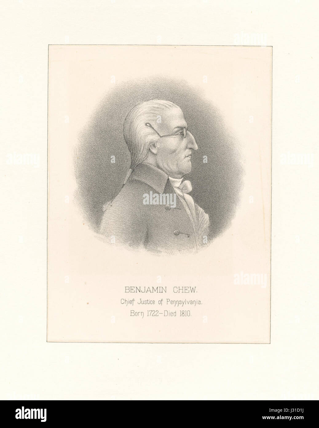 Benjamin Chew was the Chief Justice of Pennsylvania in the 18th century ...