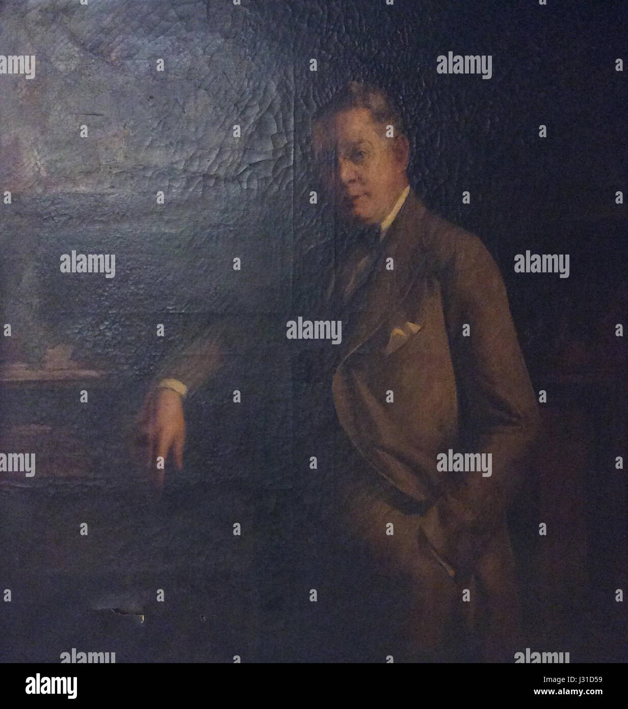 Albert Oldfield Brown portrait Stock Photo - Alamy