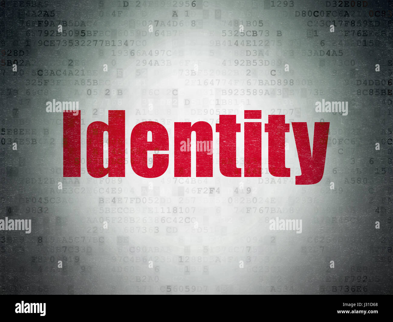 Security concept: Identity on Digital Data Paper background Stock Photo ...