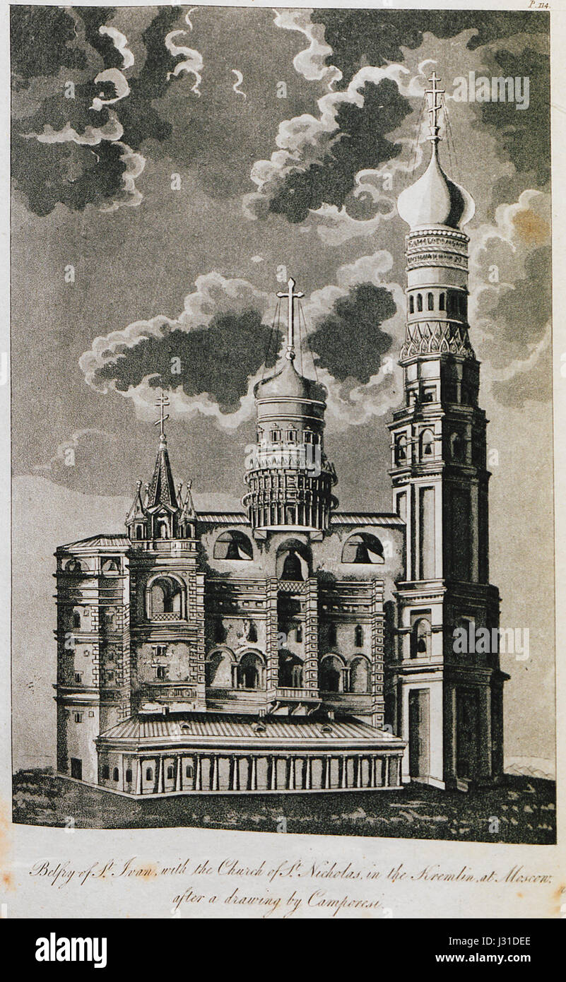 This engraving by Edward Daniel Clarke from 1810 depicts the Belfry of ...
