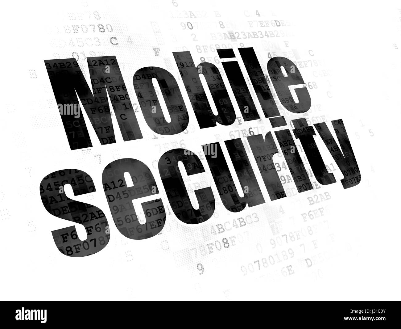 Safety concept: Mobile Security on Digital background Stock Photo - Alamy