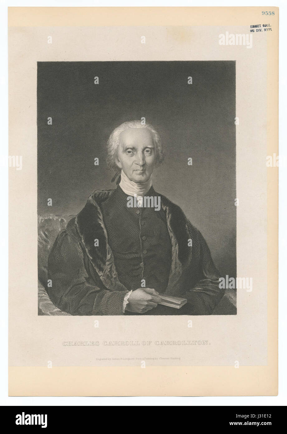 This portrait is of Charles Carroll of Carrollton, a signer of the ...