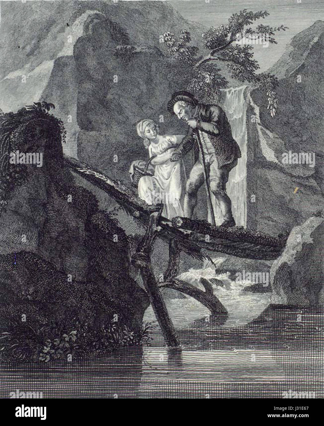 Carl Frosch's 'Der rettende Engel eines Greises' (The Saving Angel of ...