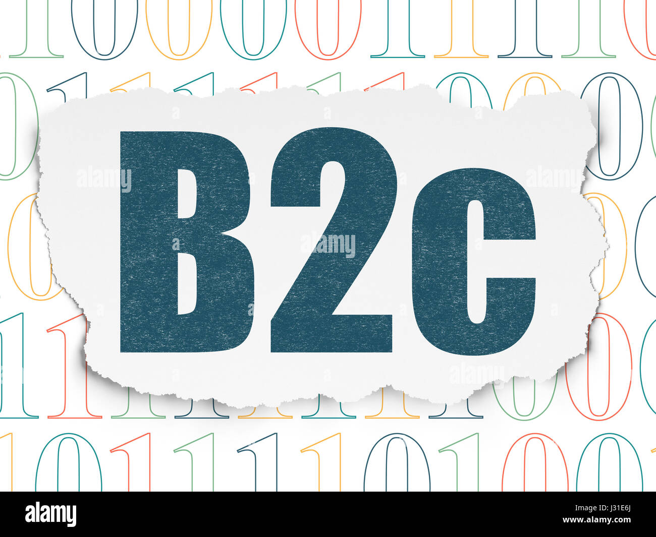 Business concept: B2c on Torn Paper background Stock Photo - Alamy