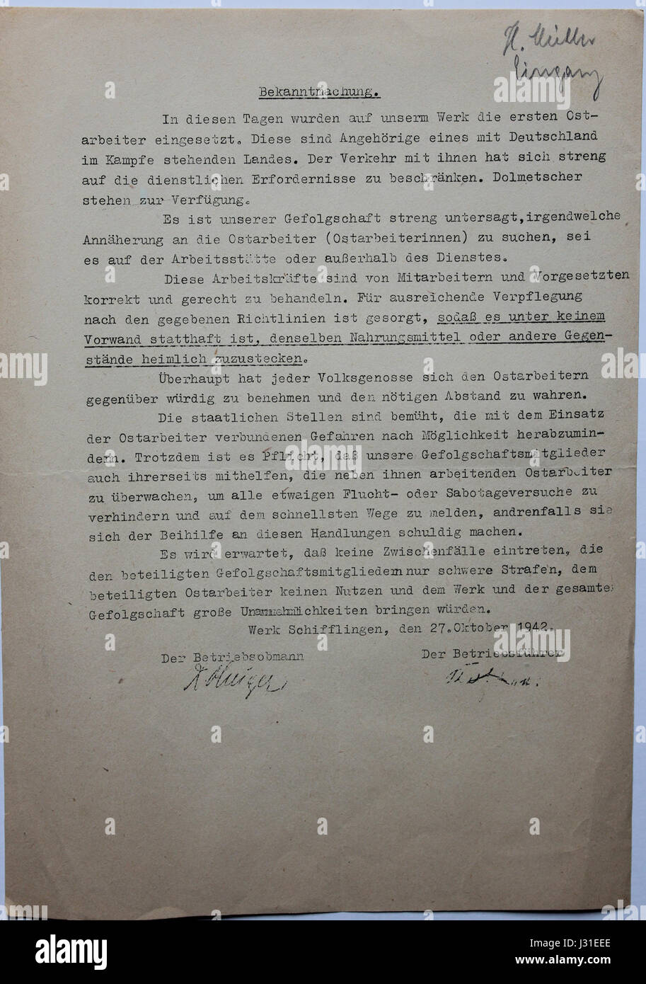 Forced worker second war hi-res stock photography and images - Alamy