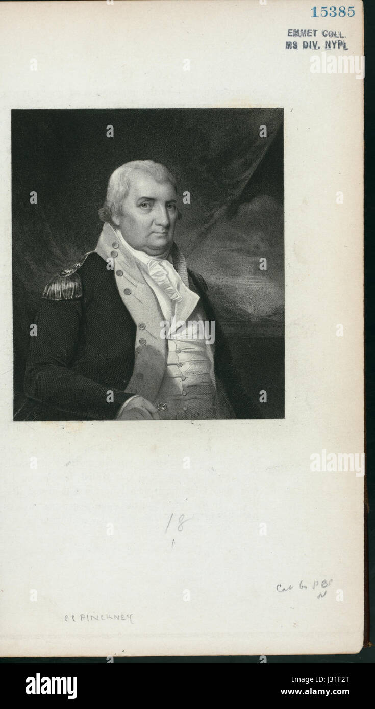 Charles Cotesworth Pinckney was a prominent American diplomat, soldier ...