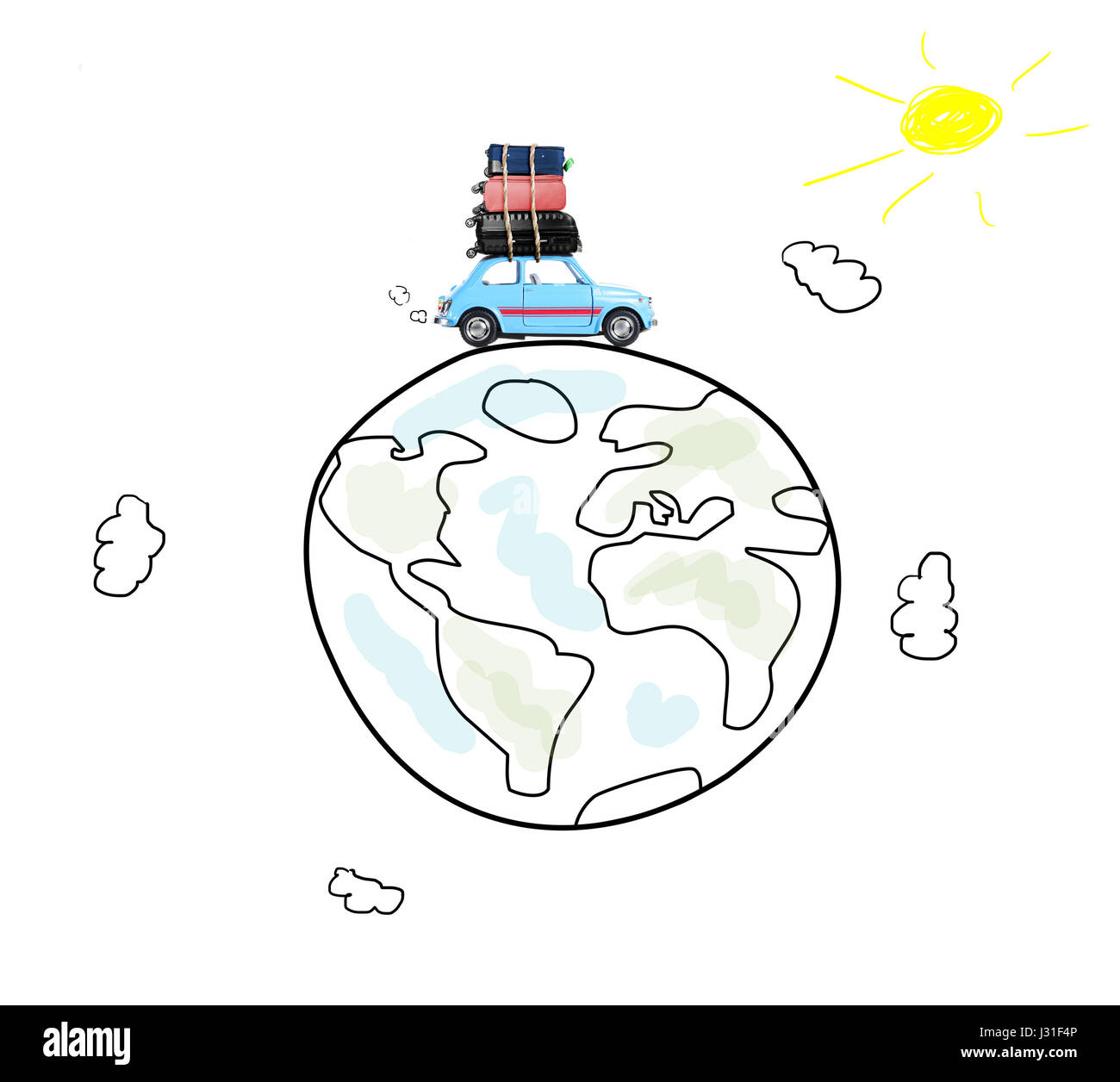 Vacation car Cut Out Stock Images & Pictures - Alamy