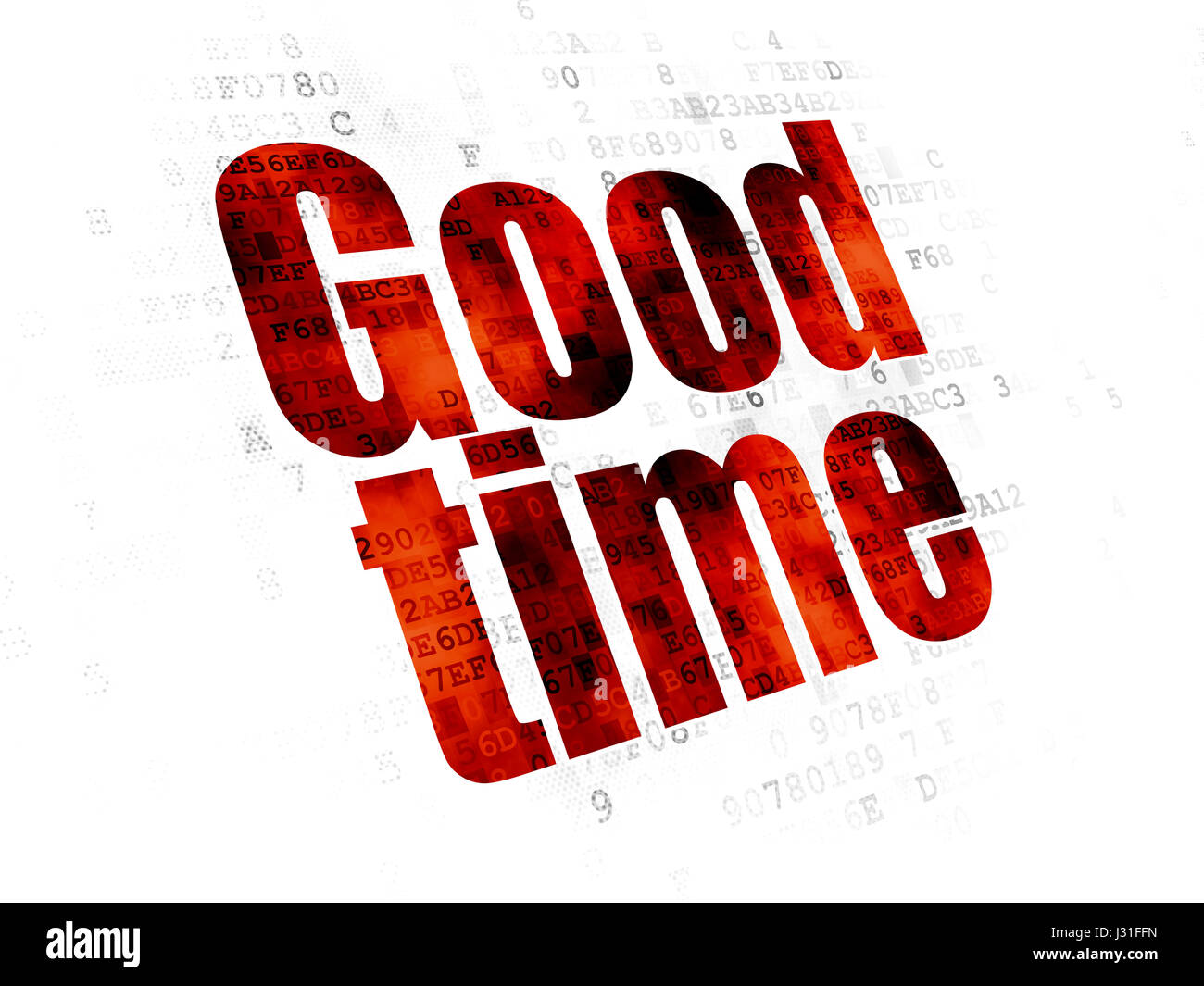 Timeline concept: Good Time on Digital background Stock Photo - Alamy