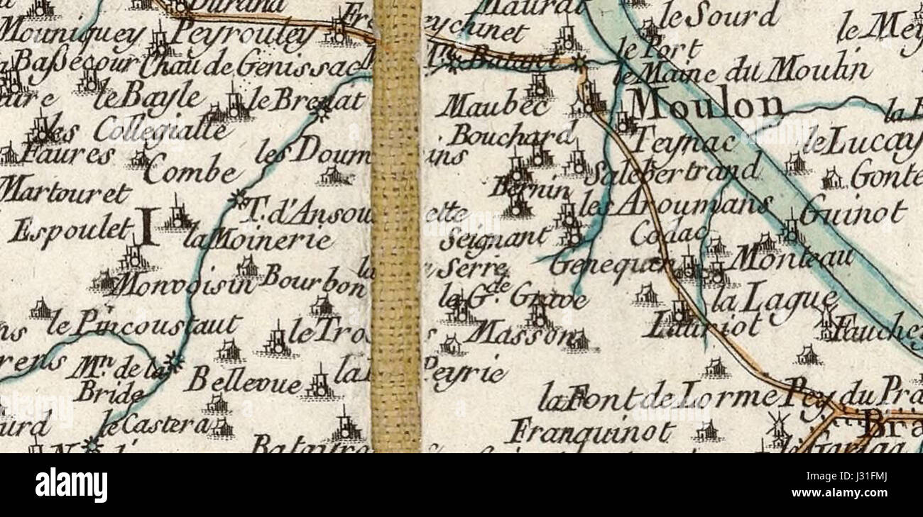 The 'Carte Cassini' from 1774, created by the Cassini family ...