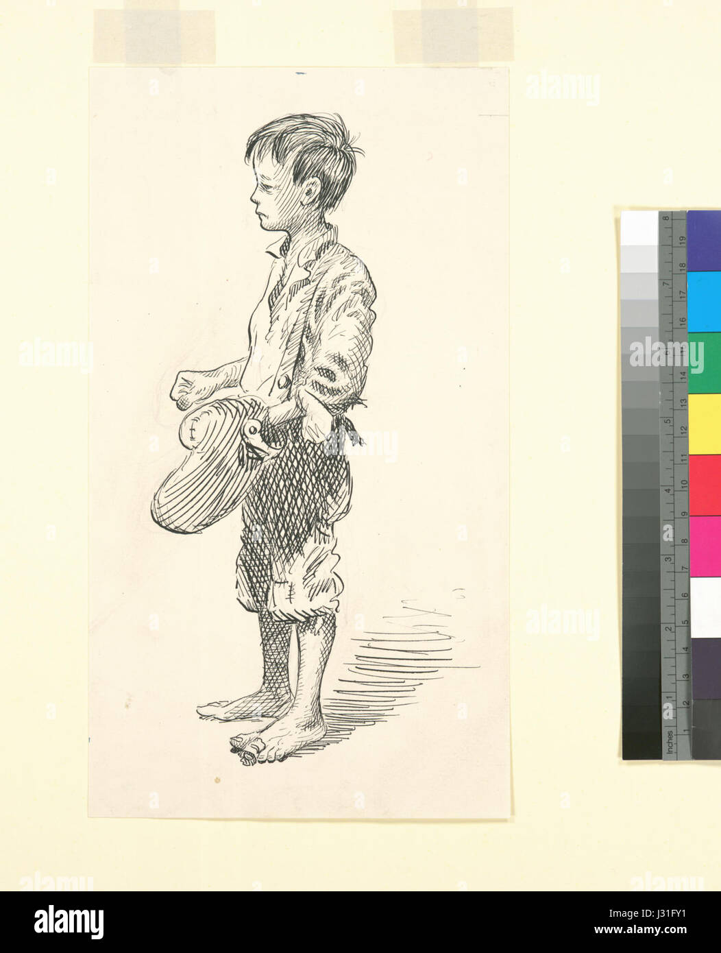 This image titled 'An embryo baseball star' captures a young athlete in ...