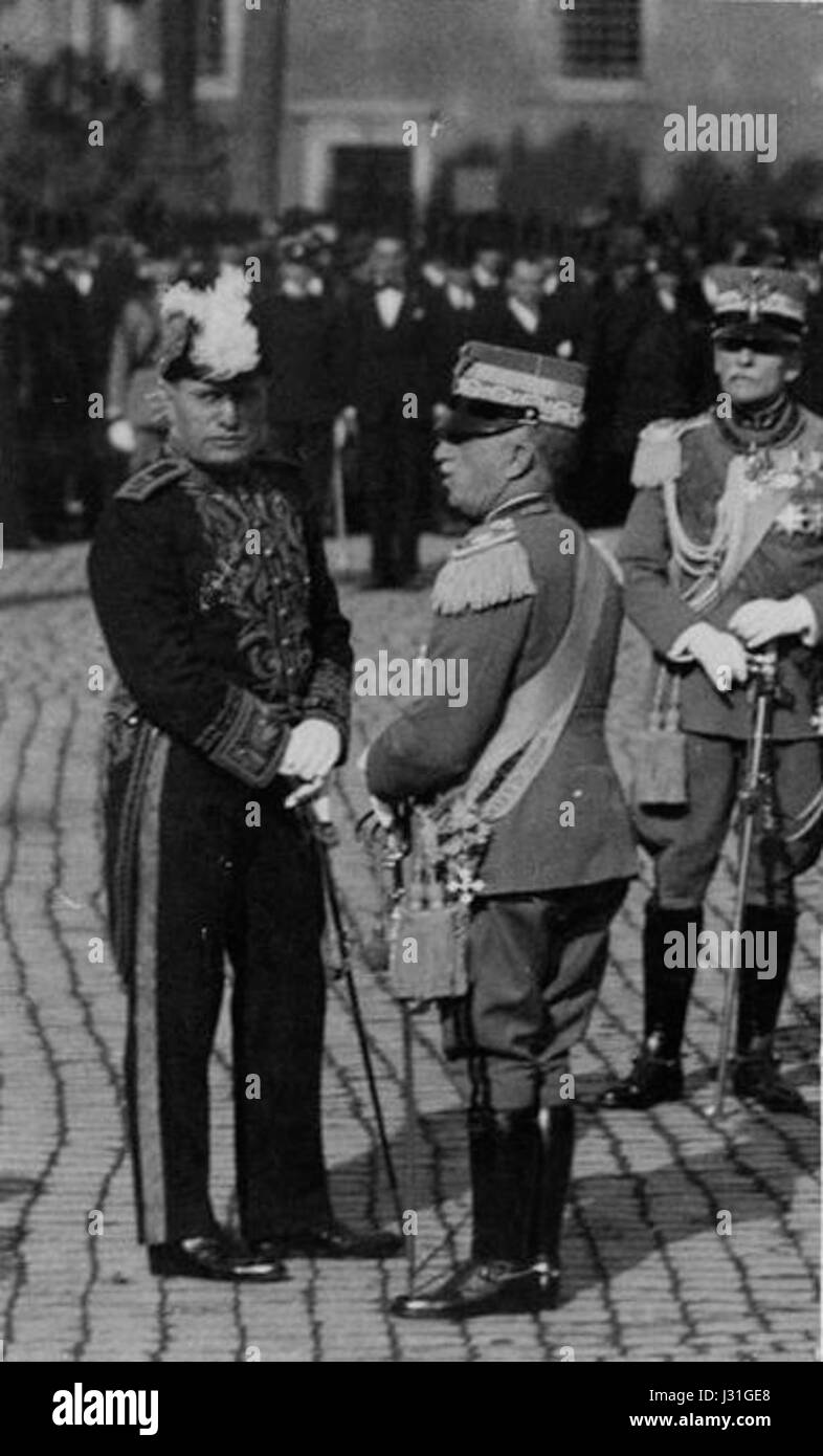 This title refers to a historical moment where King Victor Emmanuel III ...