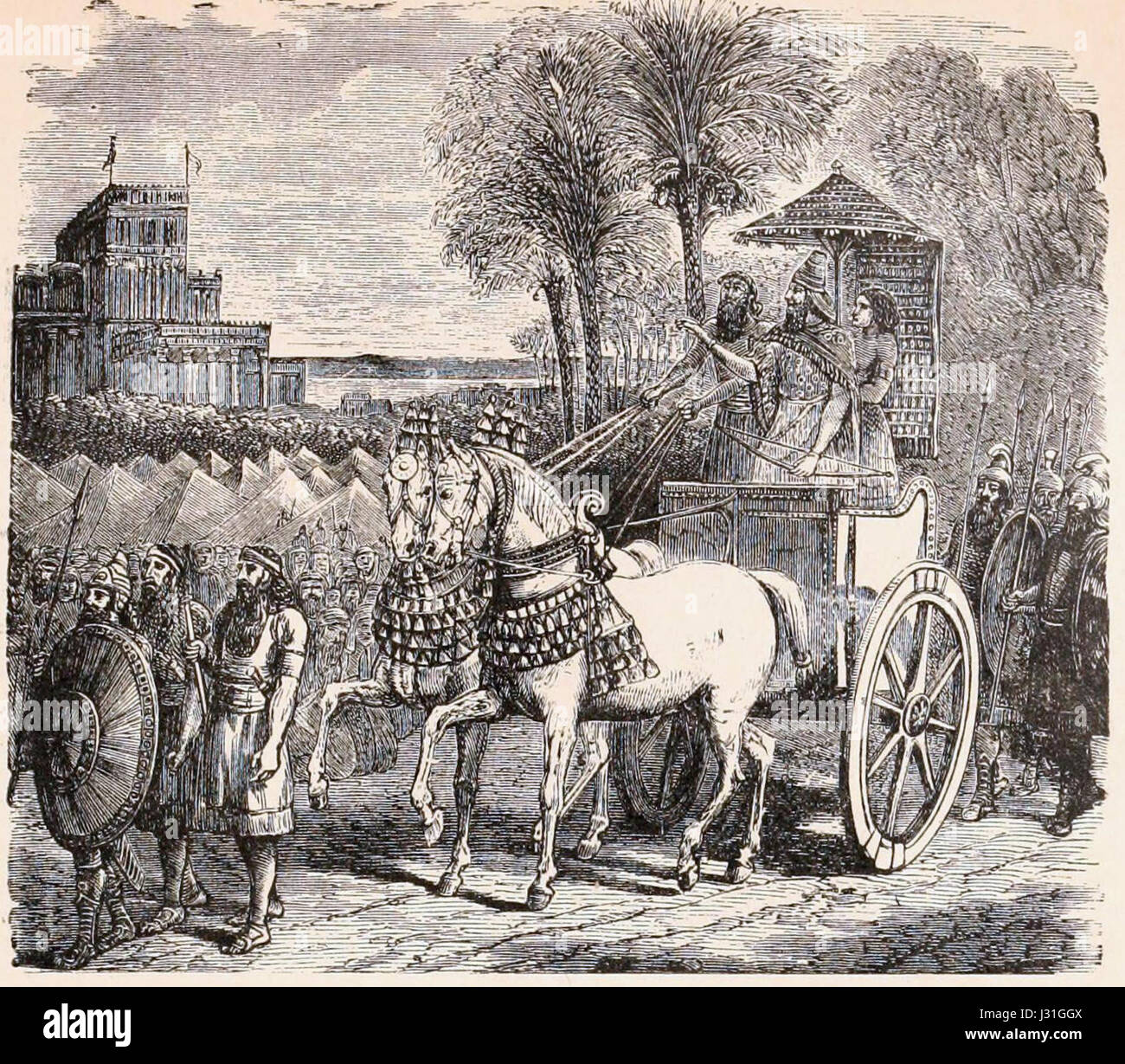 Assyrian war chariot hi-res stock photography and images - Alamy
