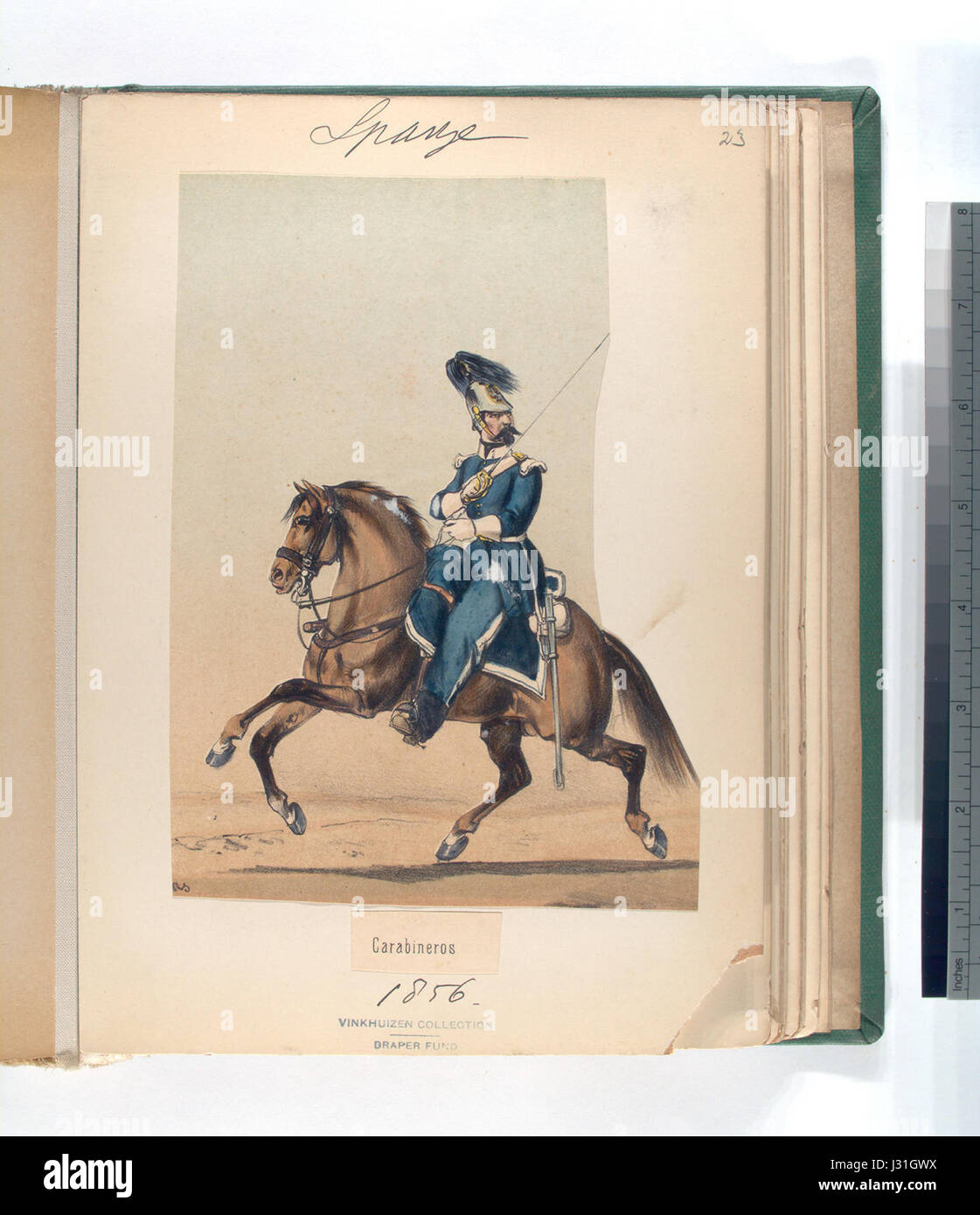 Carabineros. 1856 (NYPL b14896507-91309 Stock Photo - Alamy