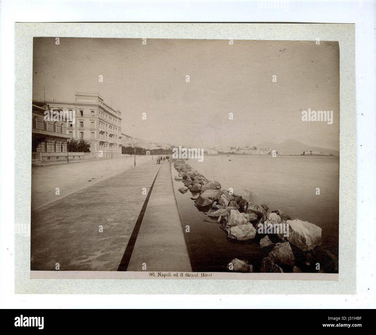 Napoli, Via Caracciolo e Grand Hotel 5 Stock Photo - Alamy