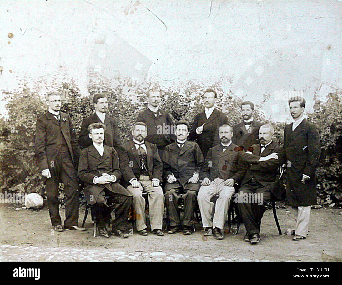 This photograph from 1900 shows a group of teachers at the Bulgarian ...